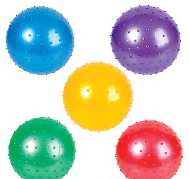 6 Knobby Sports Balls Large 7" Novelty Kick Bounce Ball Bulk Toy Bulk ...