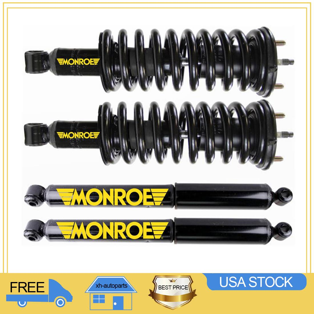 Monroe Front Quick Struts & Rear Shocks Fits Nissan Frontier RWD 2005 ...