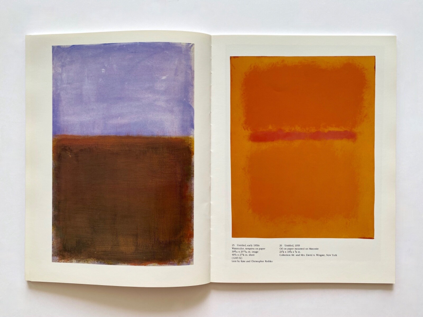 "MARK ROTHKO WORKS ON PAPER" RARE 1984 1ST ED LITHOGRAPH PRINT EXHIBIT ...