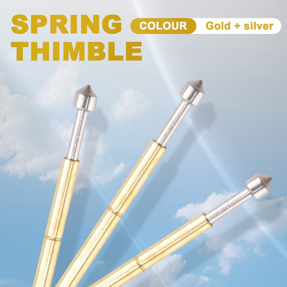 100Pcs P75-E2 Spring Test Probe Pogo Pin 1.3Mm Conical Head 1.0Mm ...