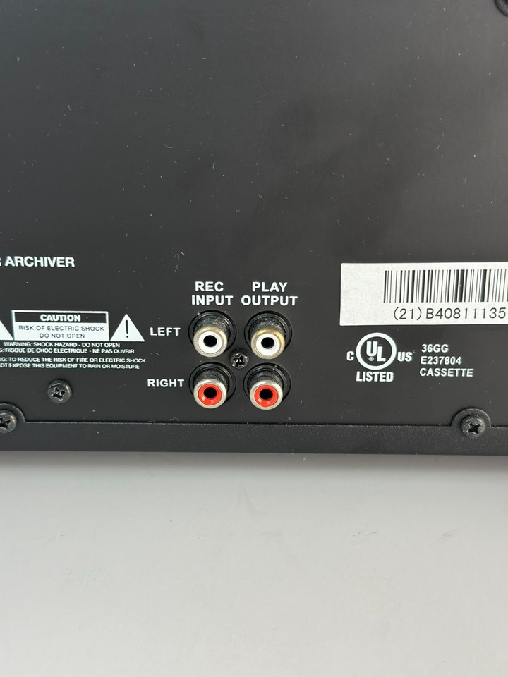Alesis TapeLink USB Dual Cassette Deck Tape to Computer Archiver ...