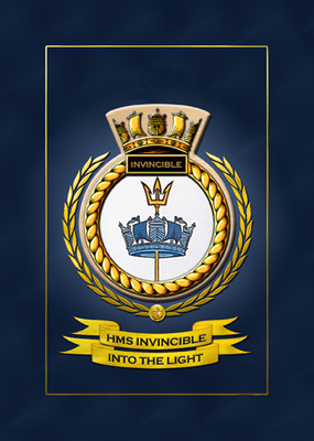 HMS INVINCIBLE SHIPS BADGE/CREST - HUNDREDS OF HM SHIPS IN STOCK | eBay UK