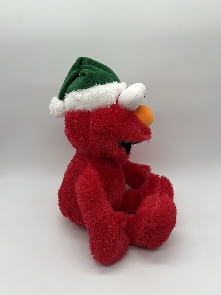 Kohls Cares Elmo Plush Green Santa Hat Christmas Twas Night Before ...