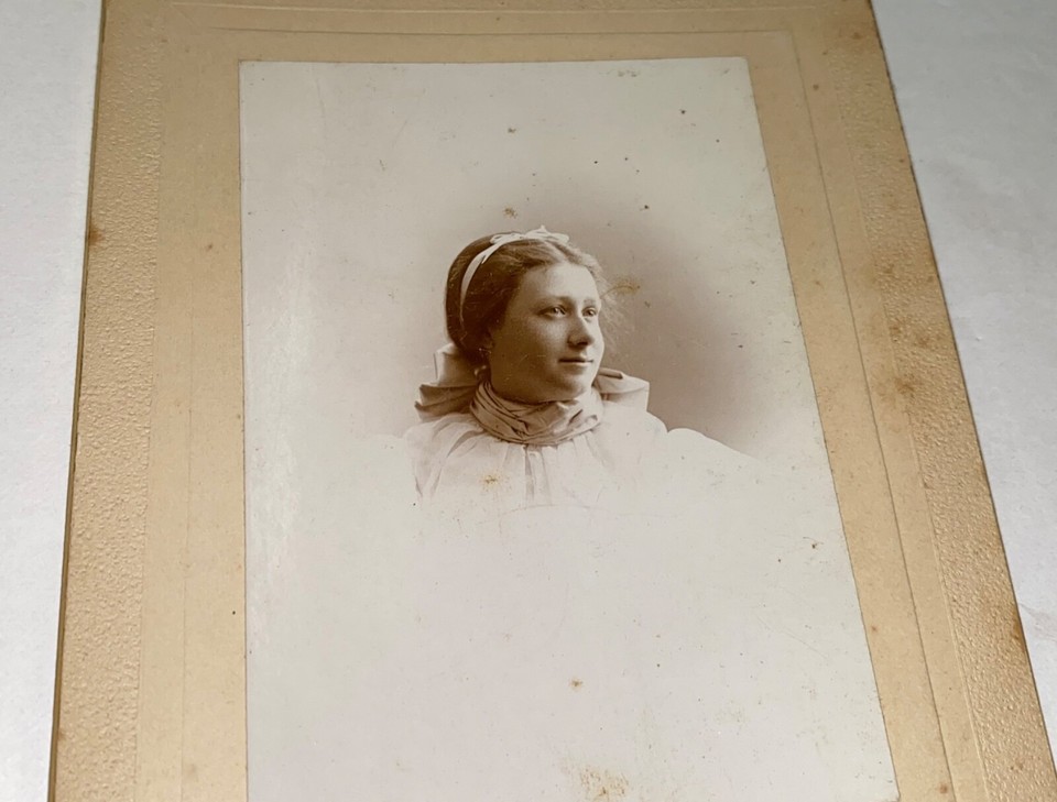 Rare Cabinet Photo Antique ID'd American Young Lady, Alice Pickering ...