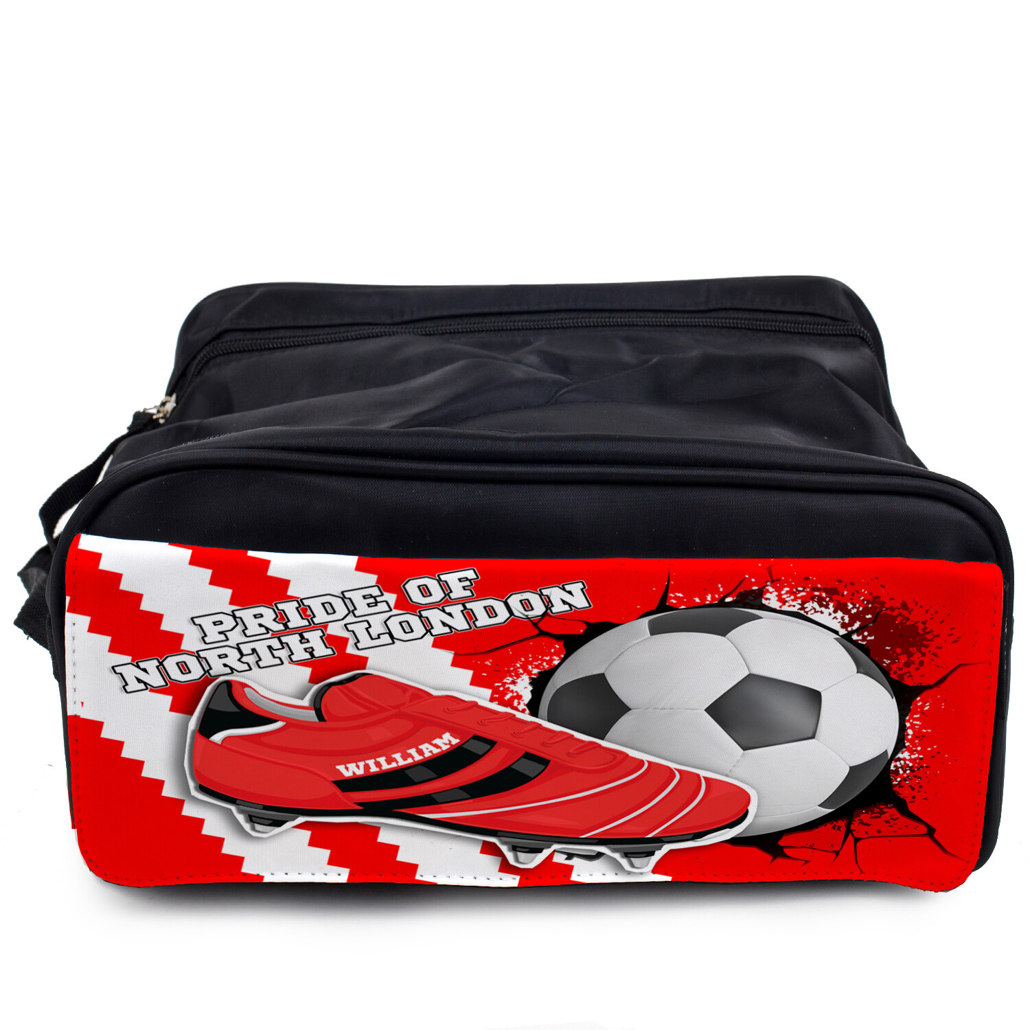 Personalised Arsenal Boot Bag Football Sports School PE Gym Kit Boys ...