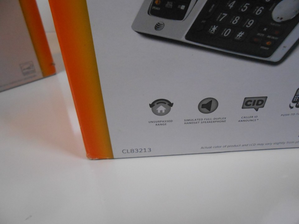 AT&T Handset Cordless Answering System CL83213 + Accessory Handset ...