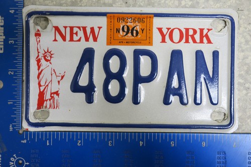 New York NY License Plate Tag Motorcycle Vanity 1948 Harley Davidson ...
