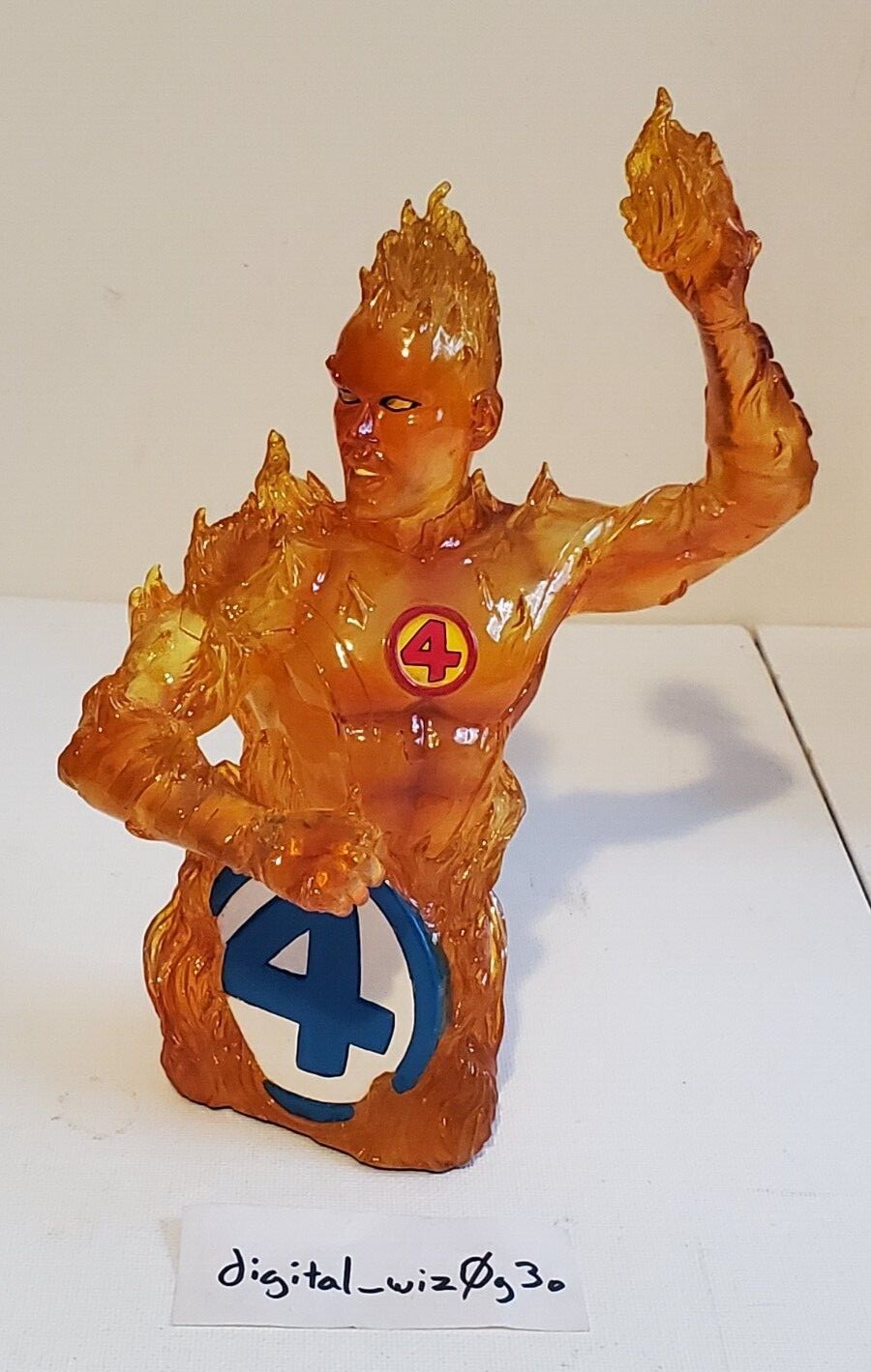 2004 HUMAN TORCH - Ultimate Fantastic Four Bust Diamond Select Limited ...