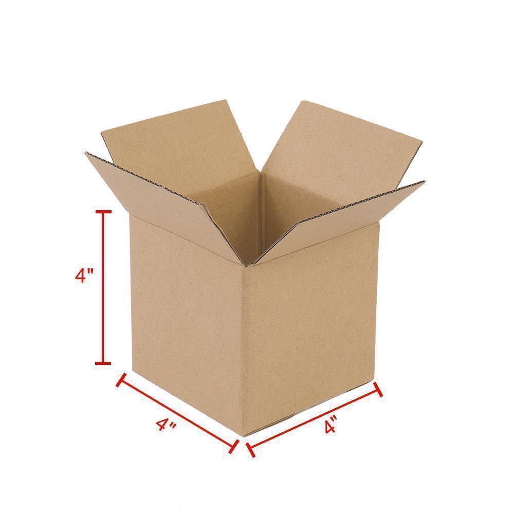 100 4x4x4 Cardboard Paper Boxes Mailing Packing Shipping Box Corrugated ...