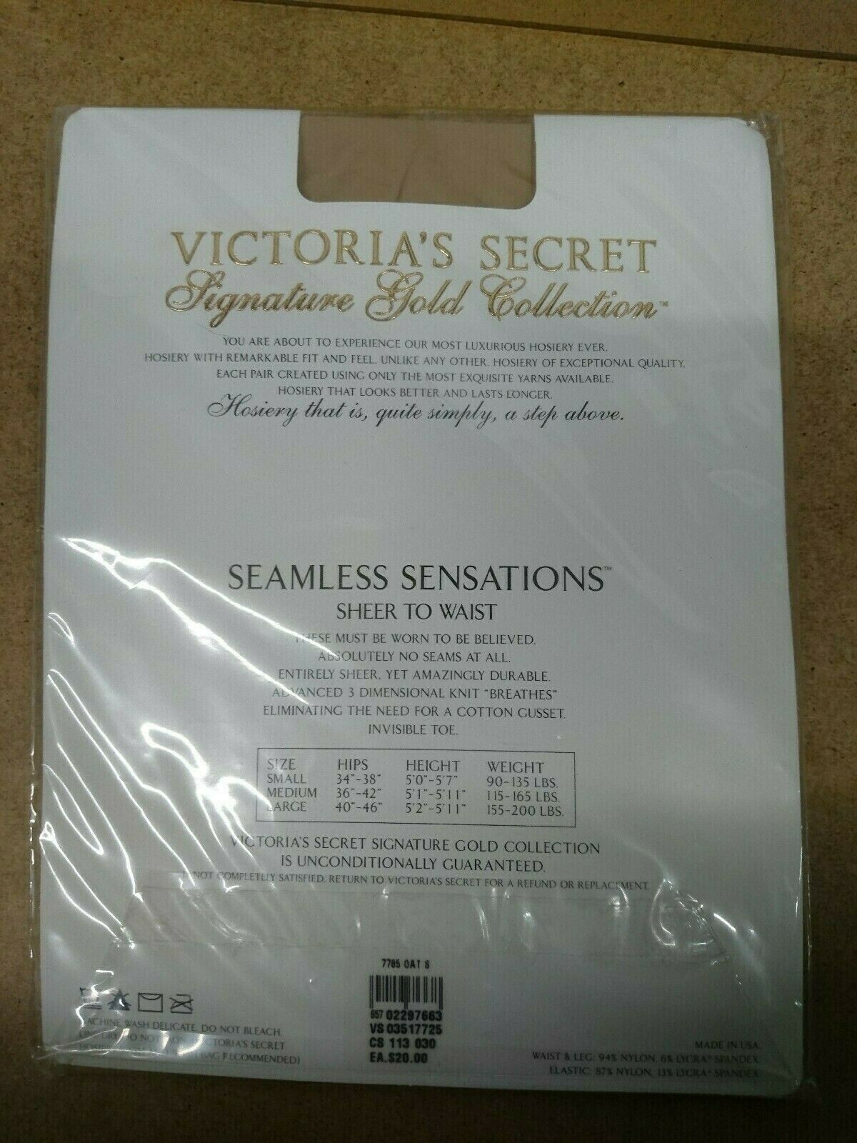 Rare Victoria's Secret Signature Gold Collection - Seamless Sensations ...