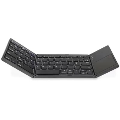 Wireless Bluetooth keyboard touchpad Rechargeable ultrathin foldable ...