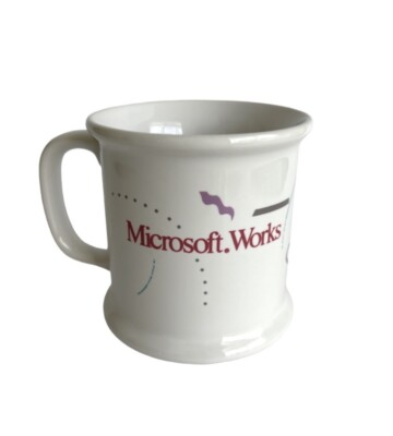 Microsoft Works Coffee Mug White The Galaxy VIP Collection | eBay