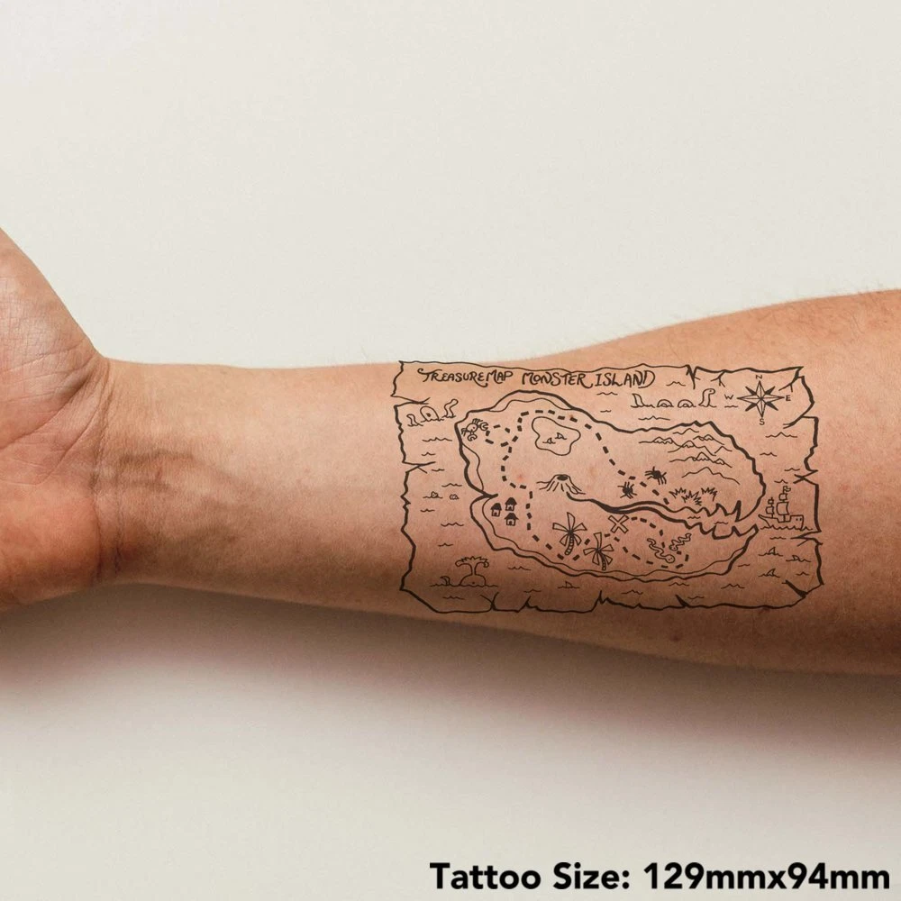 Treasure Map Tattoo