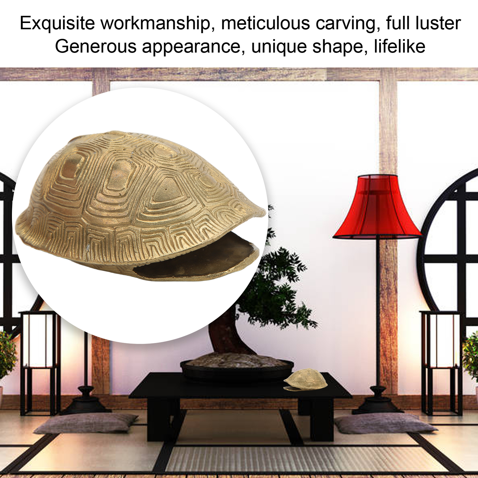 Shell Decor Brass Shell Home Decoration Feng Shui Ornament | eBay