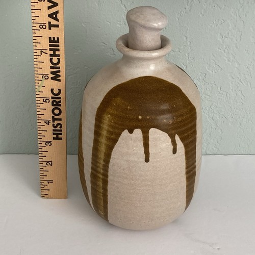 Art Pottery Stoneware Decanter Bottle with Mark Hamada McKenzie style ...