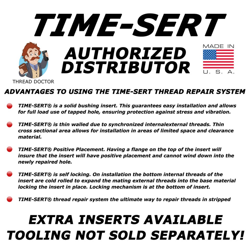 Time-Sert 1610 M6 x 1.0 Metric Thread Repair Kit - FREE SHIPPING! | eBay