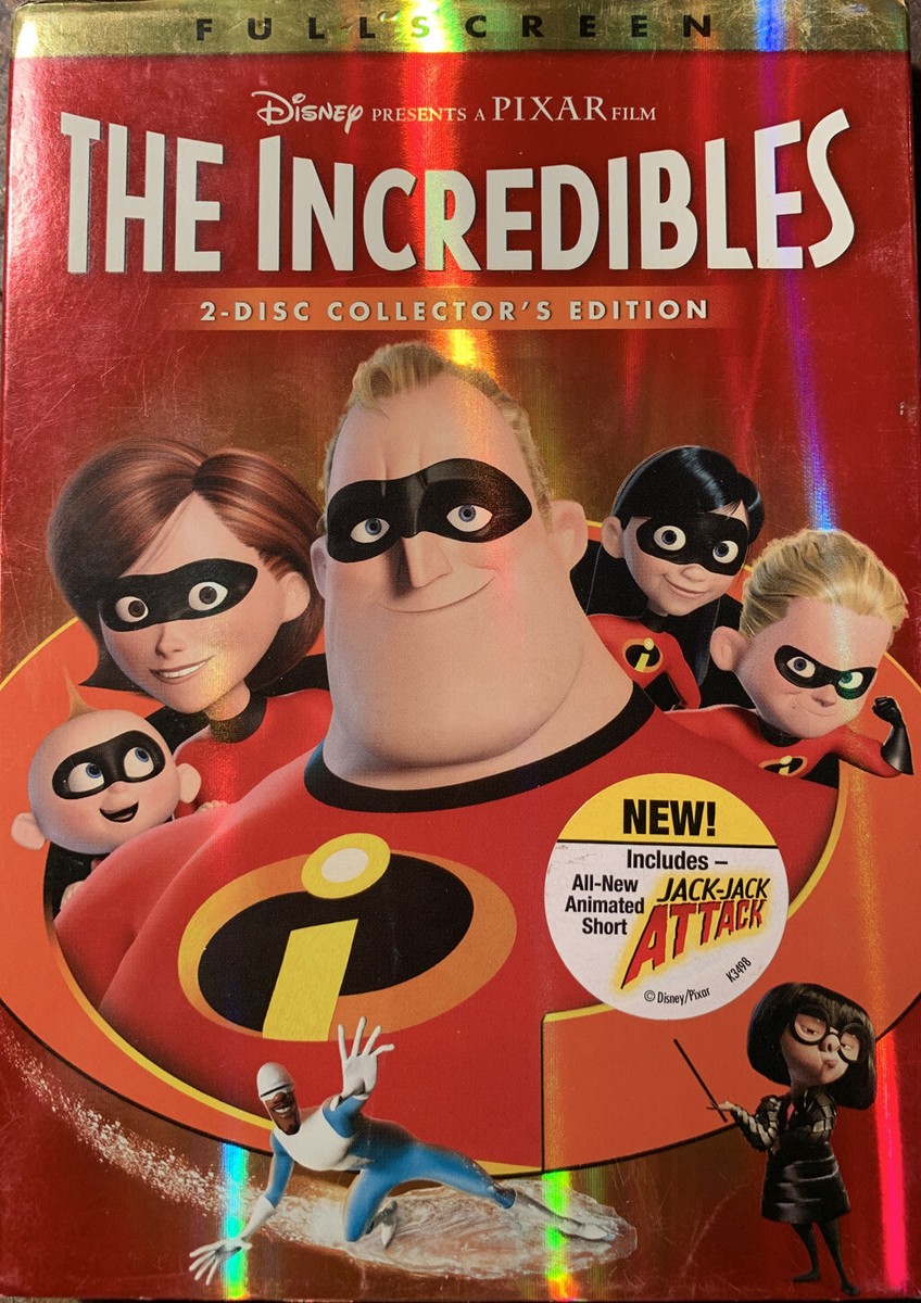 The Incredibles Full Screen Dvd Cover