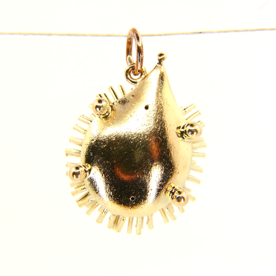Vintage 9ct Gold Hedgehog Pendant Yellow Gold Animal Charm Perfect for ...