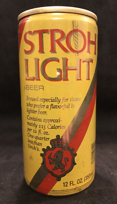 USBC #129-7 Stroh Light TALL CAN Bottom Opened Beer Can! NEAT!! | eBay