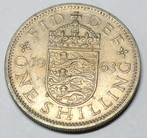 GREAT BRITAIN UK ONE SHILLING 1963 OLD COIN | eBay