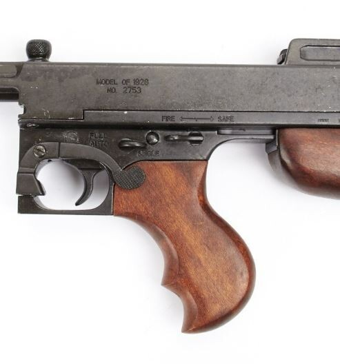 Denix 1928 Thompson "Tommy Gun" Non-Firing Submachine Gun Replica Full ...