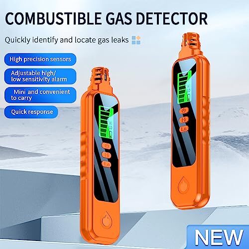 Gas Leak Detector, Combustible Gas Leak Tester with Propane Sniffer to ...