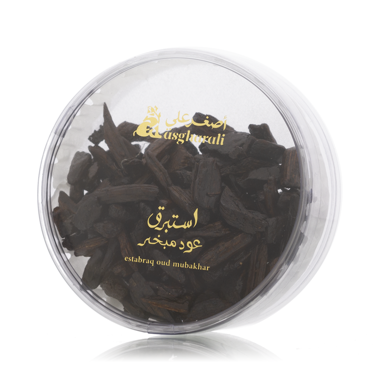 Bakhoor Estabraq | 30g | Incense by Asgharali Oudh Rose Musk Oud Amber ...