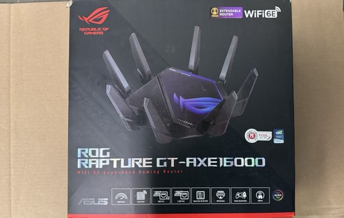 ASUS ROG Rapture GT-AXE16000 Quad-Band Wi-Fi 6E Gaming Router ...