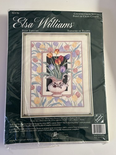 Elsa Williams Tapisserie De Tulips Cross Stitch Kits. | eBay