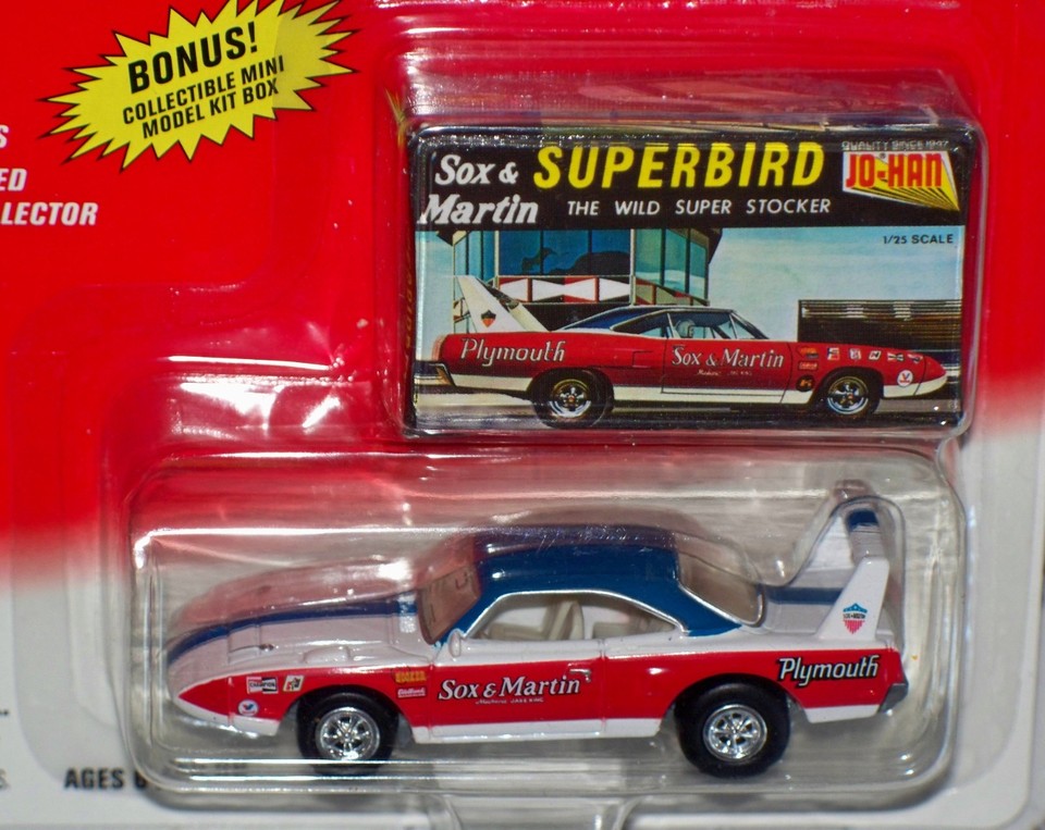 Johnny Lightning 1:64 Sox & Martin Plymouth Superbird Super Stock Johan ...