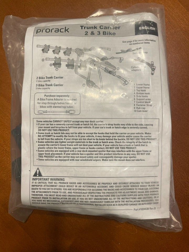 Pro Rack Cylinder Hooks for Trunk/Hatchback Rear Car Rack | eBay