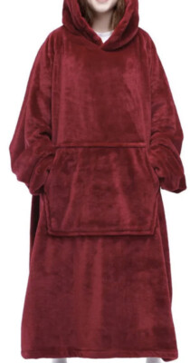 Waitu Wearable Blanket Sweatshirt Unisex Super Warm & Cozy Big Blanket ...