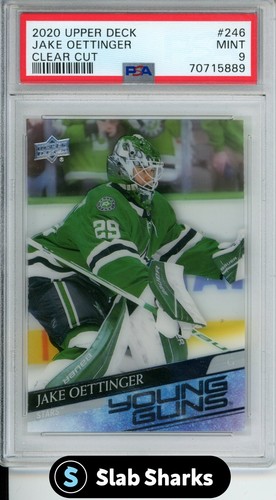 2020 UPPER DECK #246 JAKE OETTINGER YOUNG GUNS CLEAR CUT ROOKIE RC SP ...