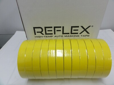 REFLEX PAPER AUTOMOTIVE REFINISH MASKING TAPE 3/4 INCH 48 ROLLS like 3M ...