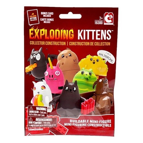 EXPLODING KITTENS COLLECTOR CONSTRUCTION. Unopened MYSTERY Bag, Fits ...