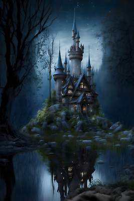 Dark Castle Wall Art Canvas Home Decor Prints Art Wall Pictures | eBay