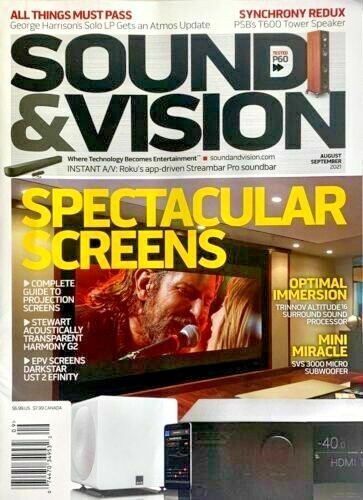 (NEW) Sound & Vision Magazine - August-September 2021 - SPECTACULAR ...