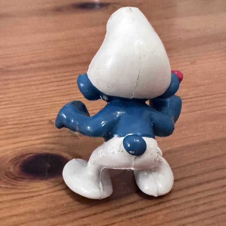 Smurfs Student School Desk Smurf 40220 Figure Super-Smurf Original ...