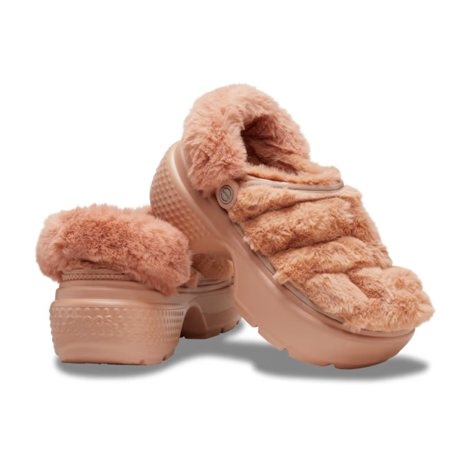 NEW CROCS Stomp Quilted Clog 208938-2CC Cork Brown | eBay