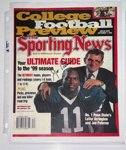 Joe Paterno Auto Autograph Signed Photo Paper Sheet Penn State B | eBay