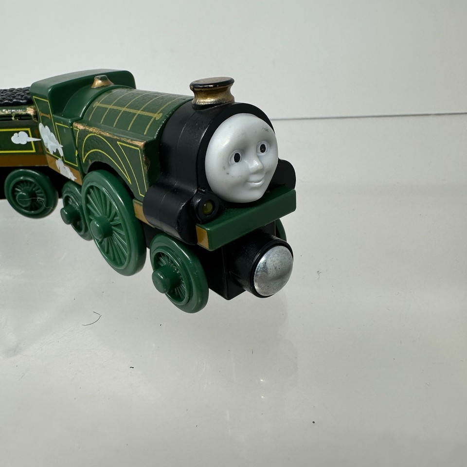 Thomas & Friends Wooden Railway Roll N Whistle Emily Wood Engine Tender ...