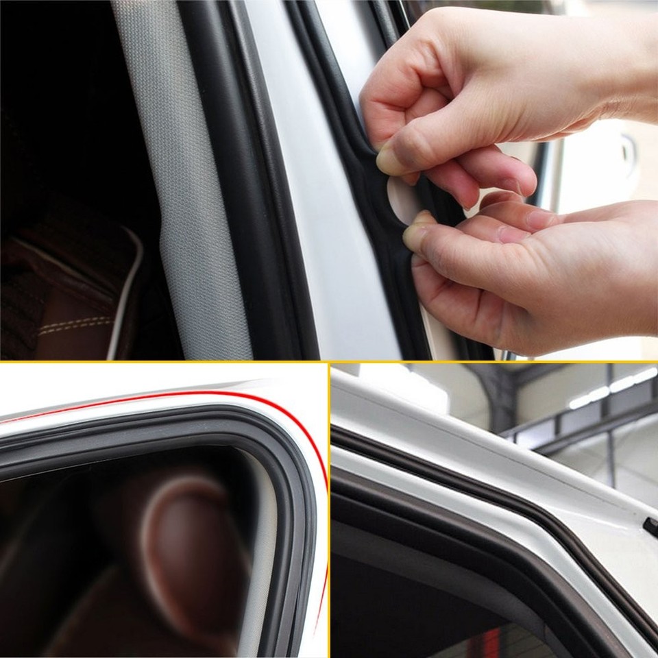Double Layer Rubber Seal Car Weather Strip Door Window Lock Trunk Hood ...