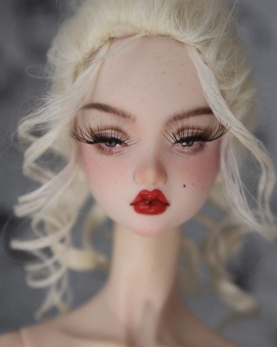 Bedoll 1:6 Custom Head Only Bel Eve Doll Rooted Lashe BJD Barbie ...