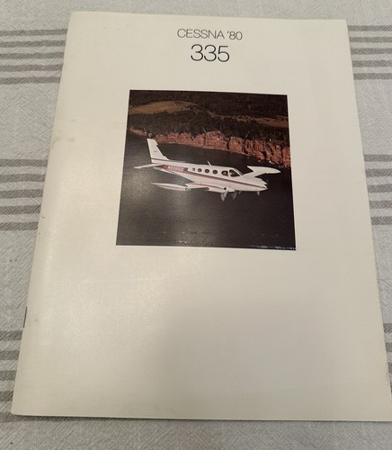 1980 Cessna 335 Airplane Aircraft Vintage Sales Brochure Catalog ...