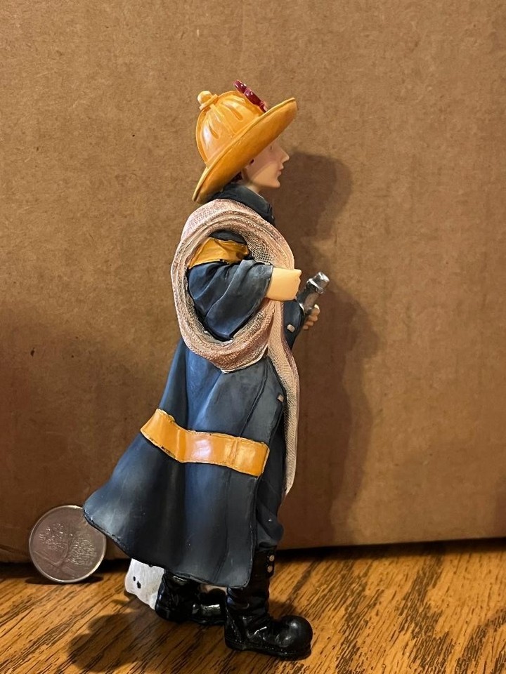Dollhouse Miniature Doll Man Fireman 1:12 one inch scale F92 Dollys ...