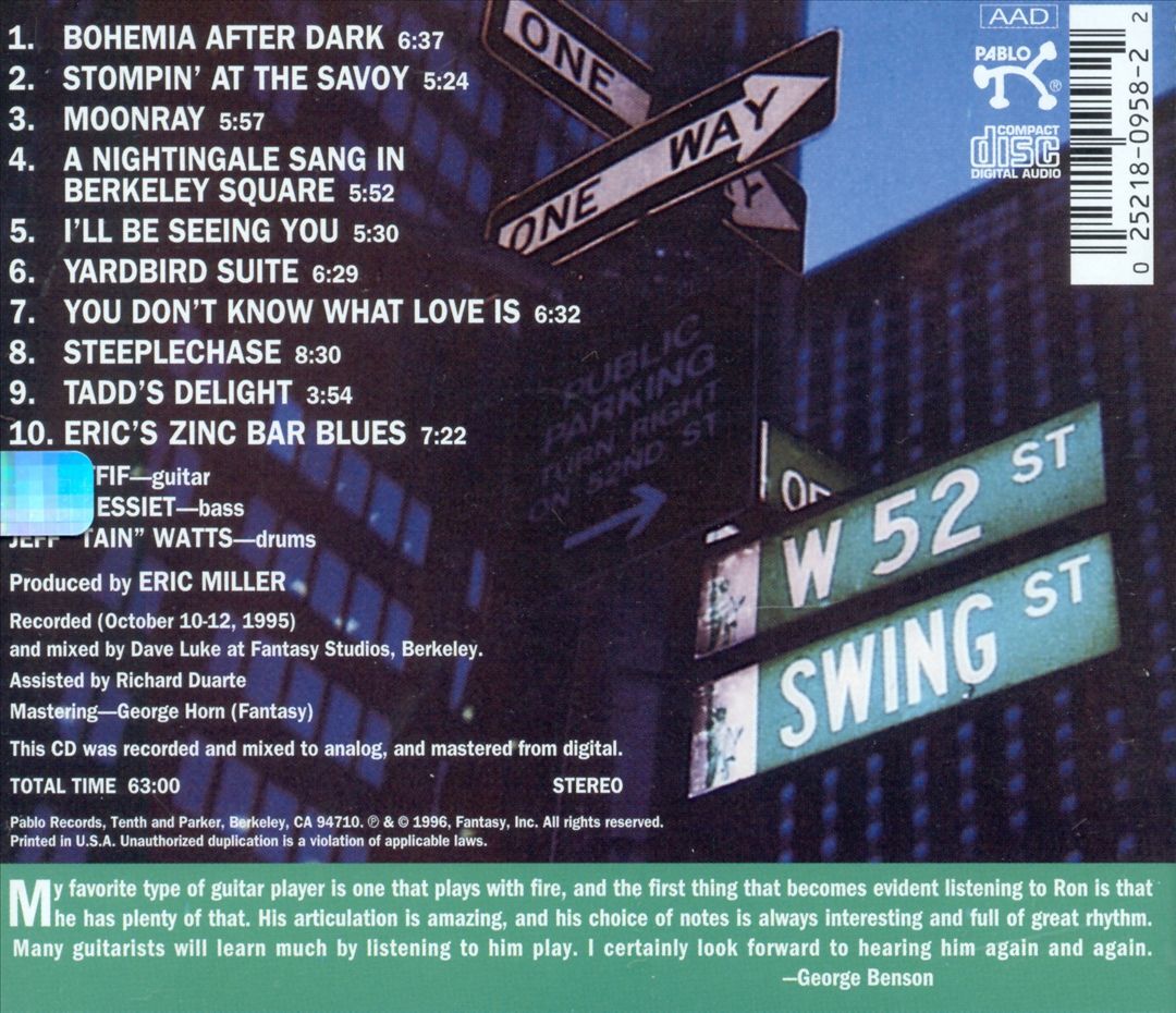 RON AFFIF TRIO 52ND STREET NEW CD 25218095822 | eBay