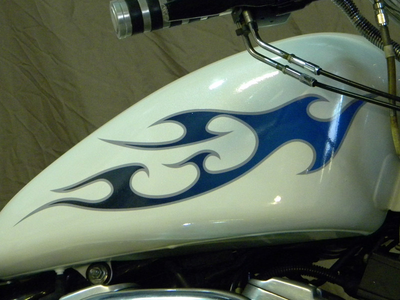Harley Ghost Flame Decals How To Paint Real Flames On A Motorcycle
