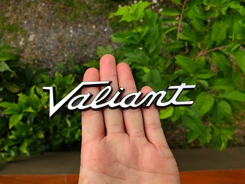 Chrysler VALIANT Metal Emblem, Badge,Script Vintage Genuine & Original ...