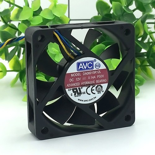 1PC AVC DA06015R12L PWM Chassis Cooling Fan DC 12V 0.14A 4pin 60*60 ...