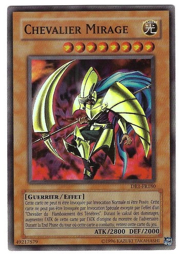 YUGIOH - CHEVALIER MIRAGE - DARK REVELATION - SUPER RARE - MINT - DR1 ...